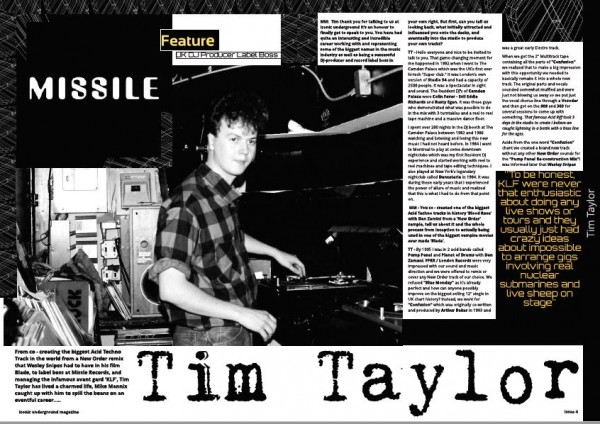 Tim Taylor - Missile Records Exclusive Interview - Iconic Underground ...