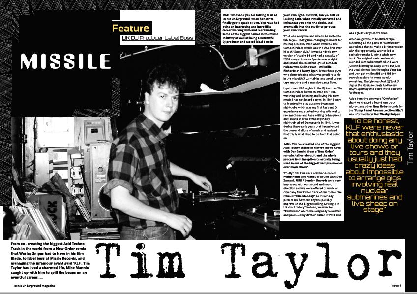 Tim Taylor - Missile Records Exclusive Interview - Iconic Underground ...