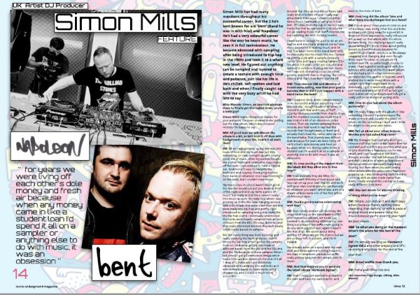 Simon Mills aka Bent/Napoleon – Exclusive Feature Interview – Iconic ...