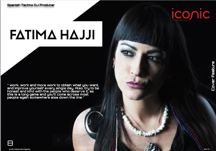 Fatima Hajji - Exclusive Front Cover Feature - Iconic Underground Magazine