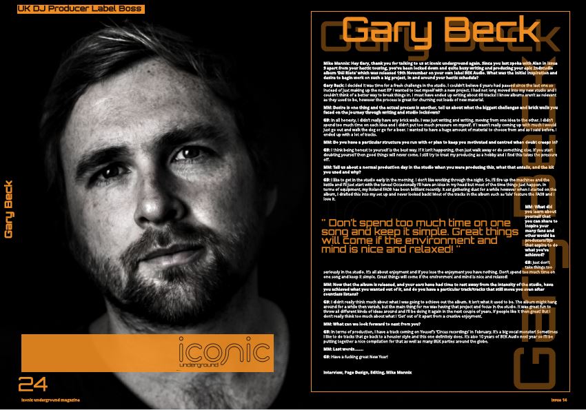 Gary Beck – Exclusive Interview – Iconic Underground Magazine